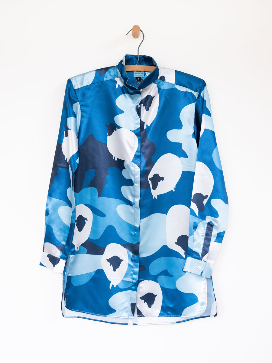 Sheep Camo Mandarin Tunic – Gum Tree Farm Designs